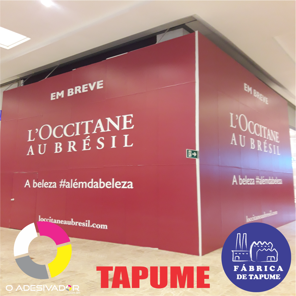 TAPUMES PARA LOJAS PARA OBRAS EM SHOPPINGS