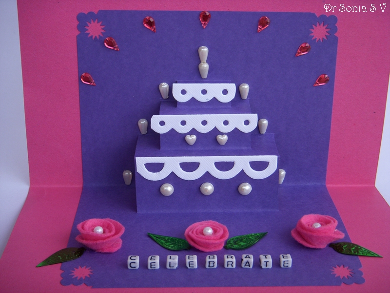 Cards ,Crafts ,Kids Projects: Simple Pop Up Cake Card Tutorial