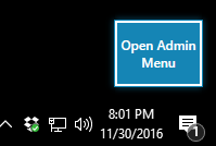 Admin Run-As Menu
