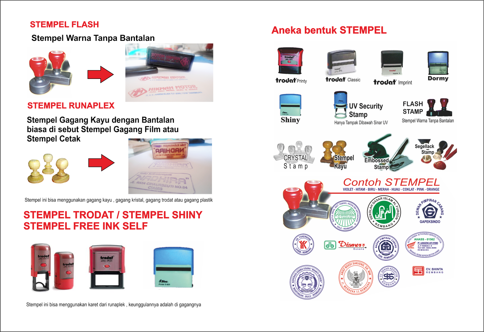 Usaha Modal Kecil Untung Besar ~ PAKET MESIN STEMPEL MURAH