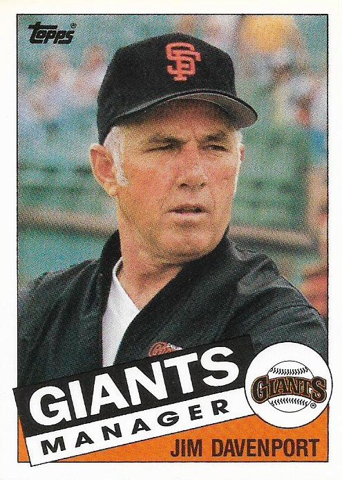 1985 Topps: #27T - Jim Davenport