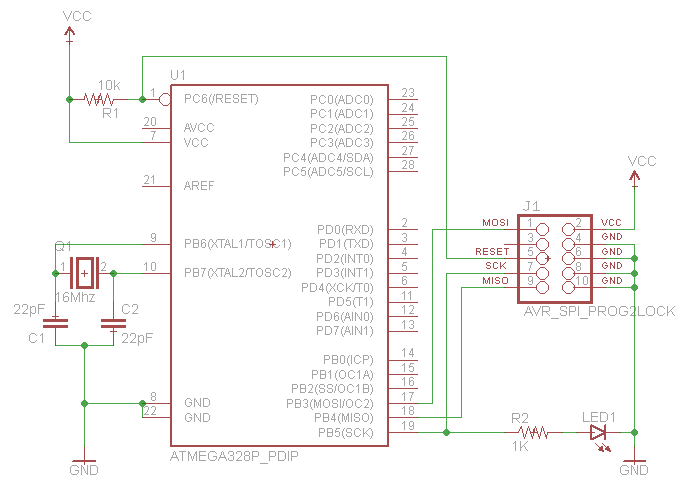 handcode: Hello world для ATmega328 + avr-gcc + avrdude (USBasp)