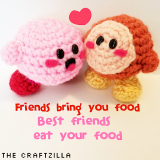 The Craftzilla: Free Mini Waddle Dee Crochet Pattern