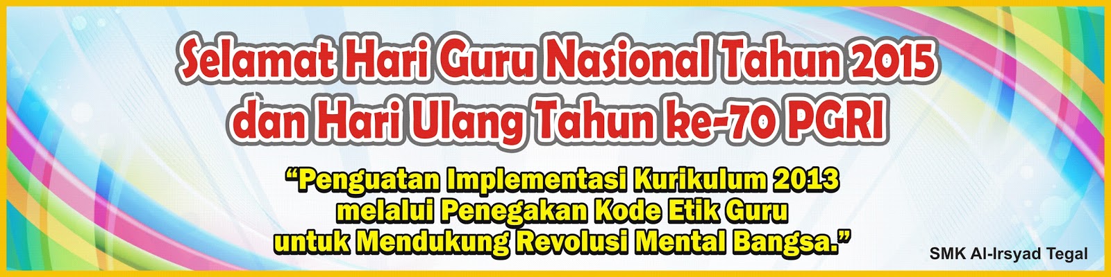 Download Contoh Desain Spanduk Hari Guru Nasional CDR | Bacaan Penting ...