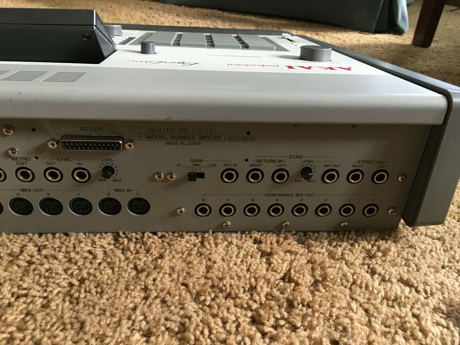 MATRIXSYNTH: Akai MPC-60 Vintage MIDI Drum Machine