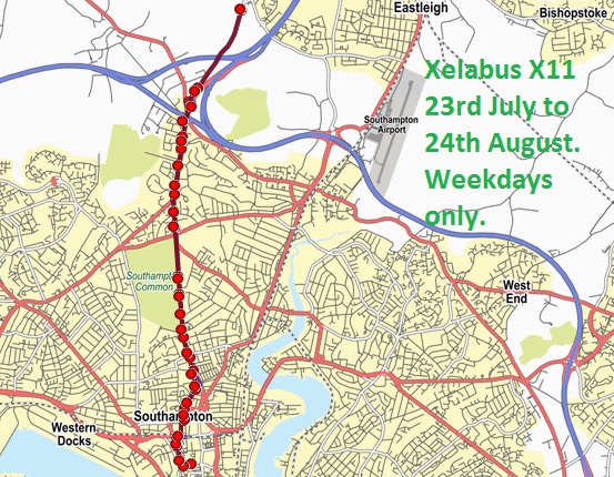 Southampton Bus Update: Xelabus changes / Diversions / Olympic torch