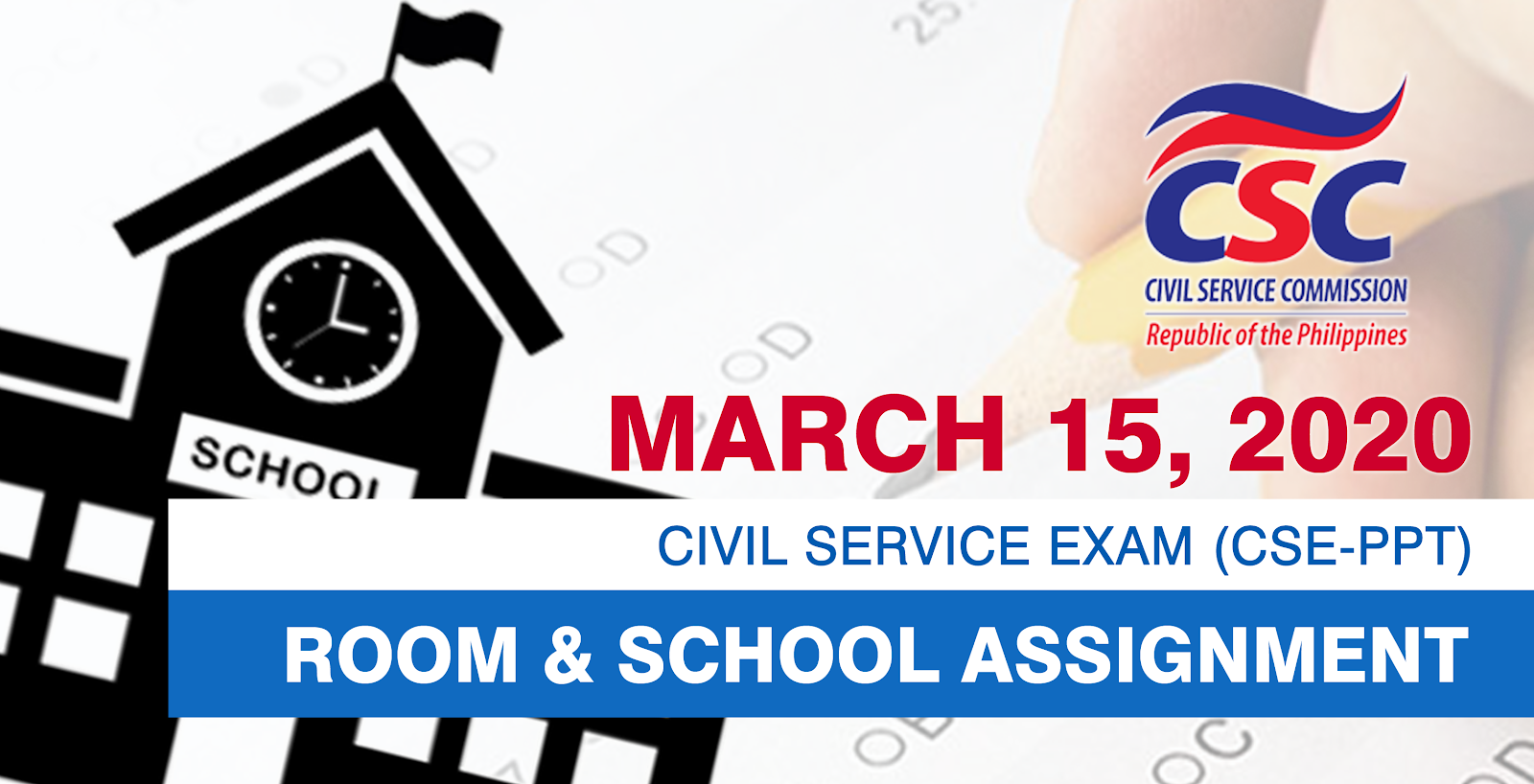 Civil Service Exam PH: Room and School Assignment (ONSA) and Important ...