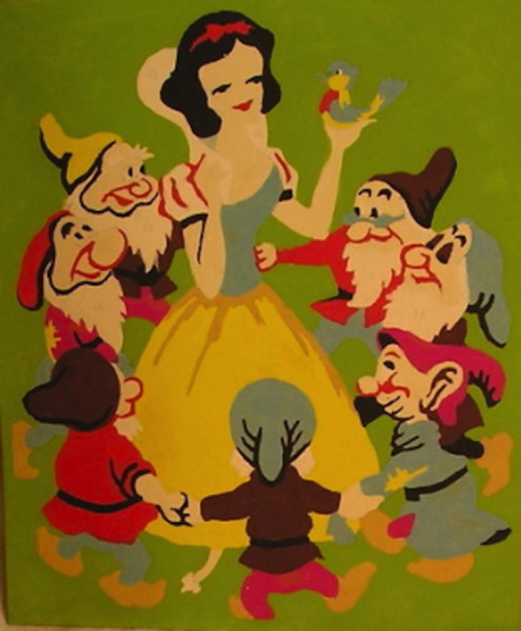 Filmic Light - Snow White Archive: Hasbro 'Snow White' Paint-By-Number Kits