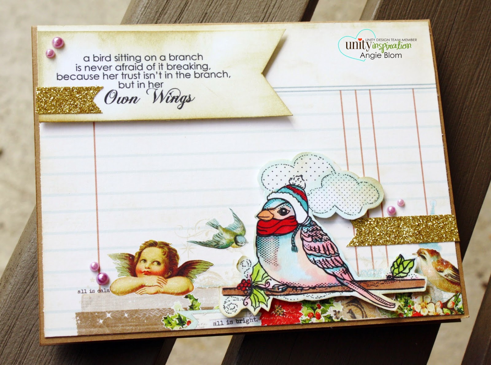 Angie Blom Designs TWO : New Winter Releases.. Unity Stamp Company