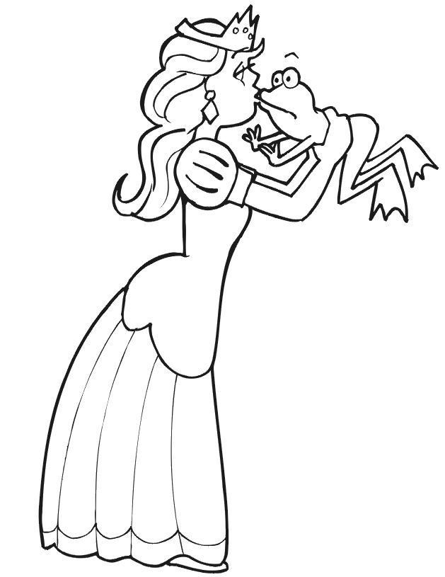 Disney Princess and Animals Coloring Pages To Kids