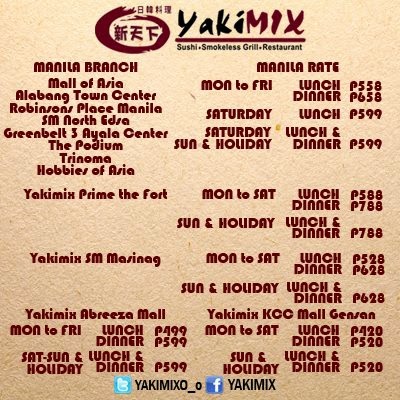 Manila Shopper: Yakimix Birthday Promo
