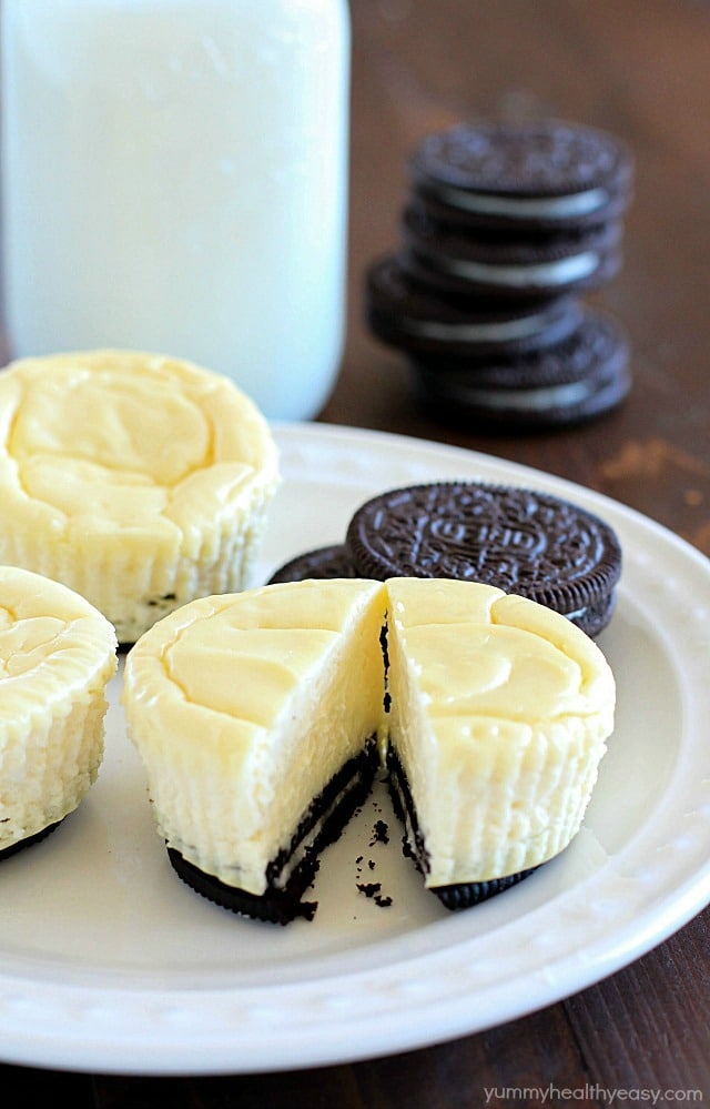 LIGHTER MINI CHEESECAKES WITH OREO CRUST - All You Can Eat