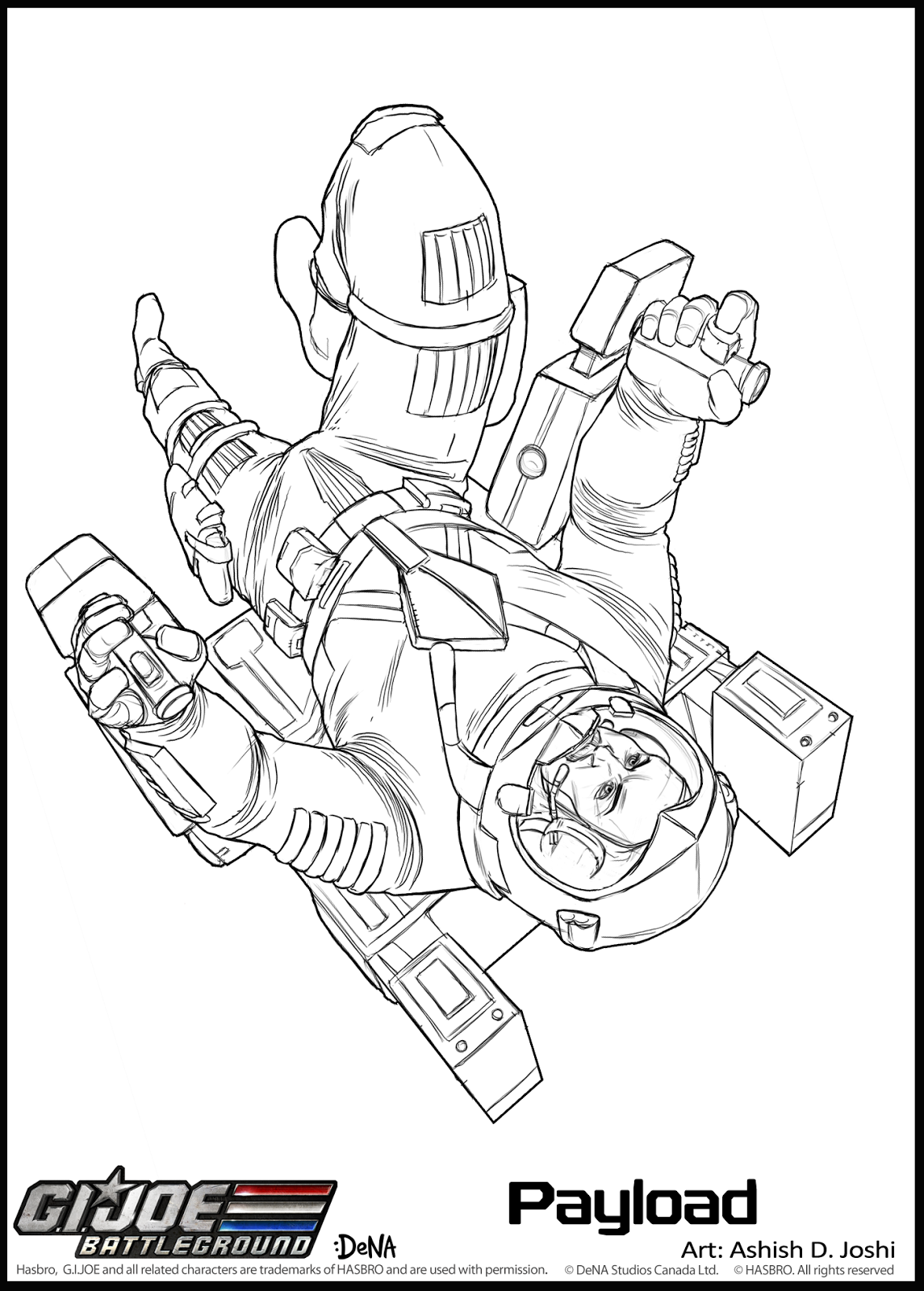 ATOMIC HERMIT: G.I.JOE Battleground line Art