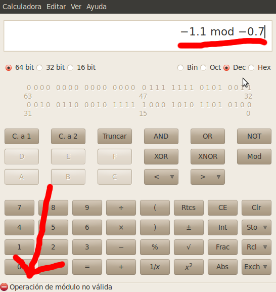 Denis Torres Guadamuz: Operador residuo (módulo %) en java con decimales
