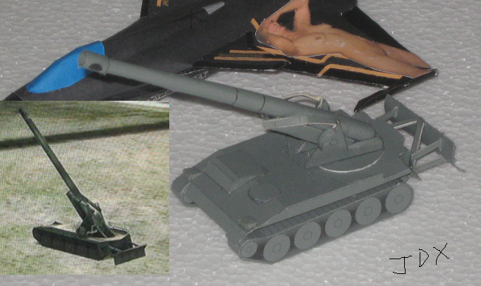 Ace Combat Model - Drawings: M110 Howitzer