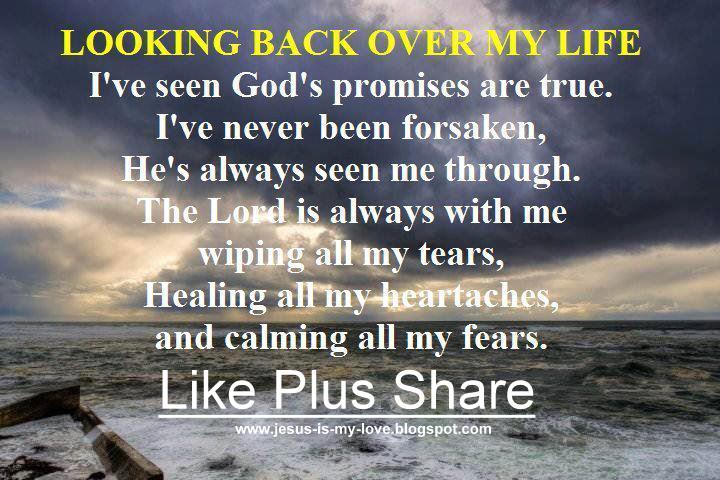 God's Promises are True. I've never been forsaken. - Quotes