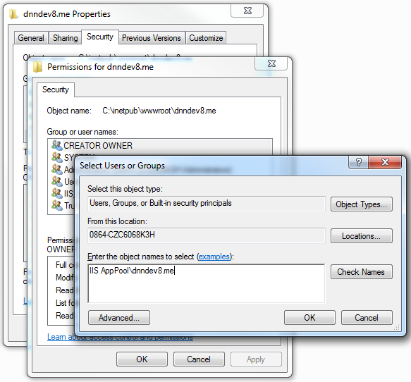 IIS "Access to the path 'C:\inetpub\wwwroot...' is denied."