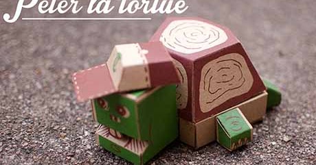 Peter The Turtle Paper Toy | Paperized Crafts