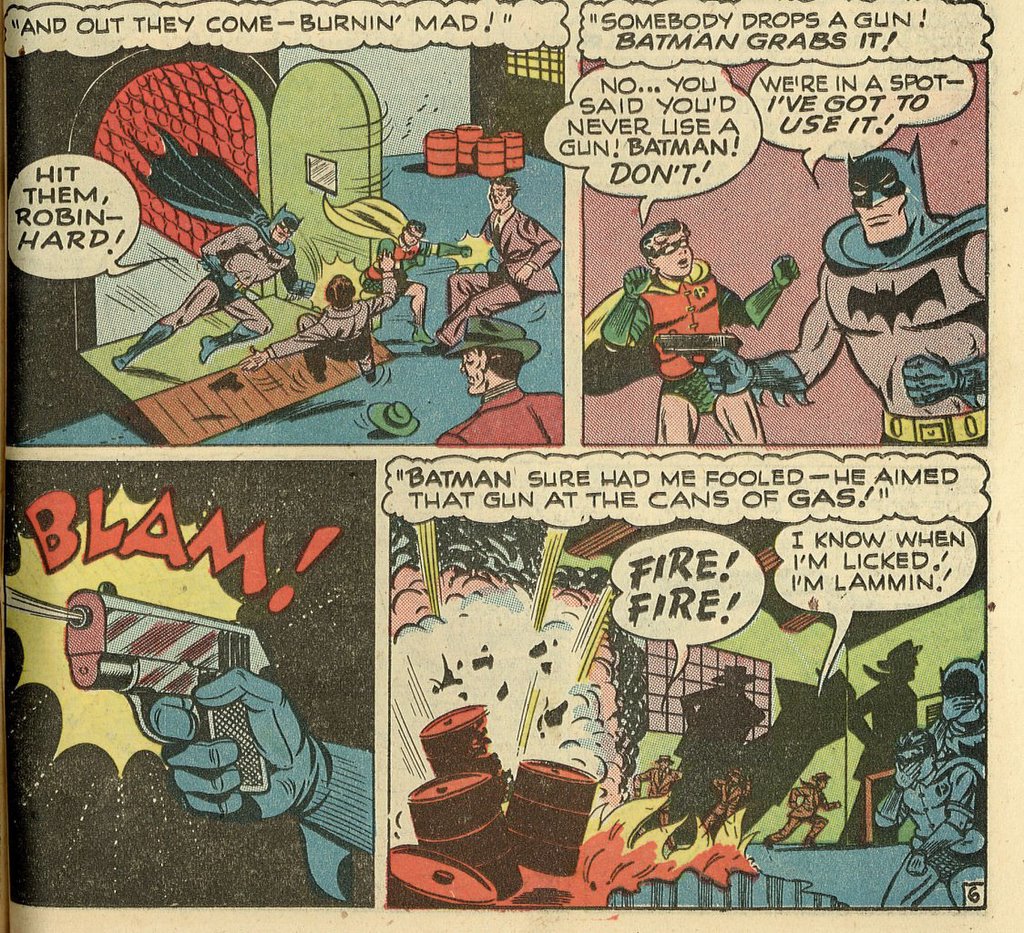 Nerdovore: The History of Batman Using Guns