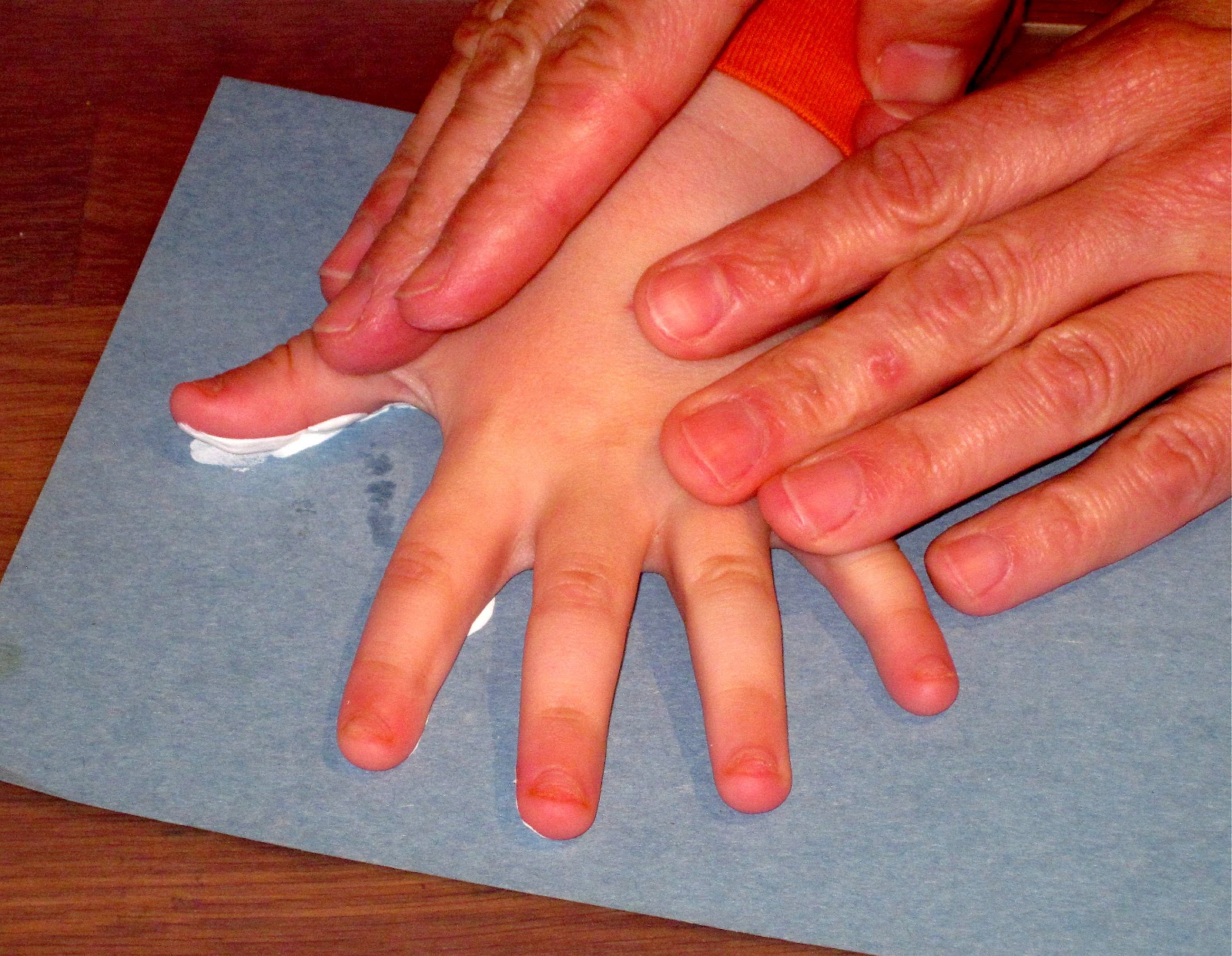 Mama's Little Muse: Bunny pictures from hand stamp