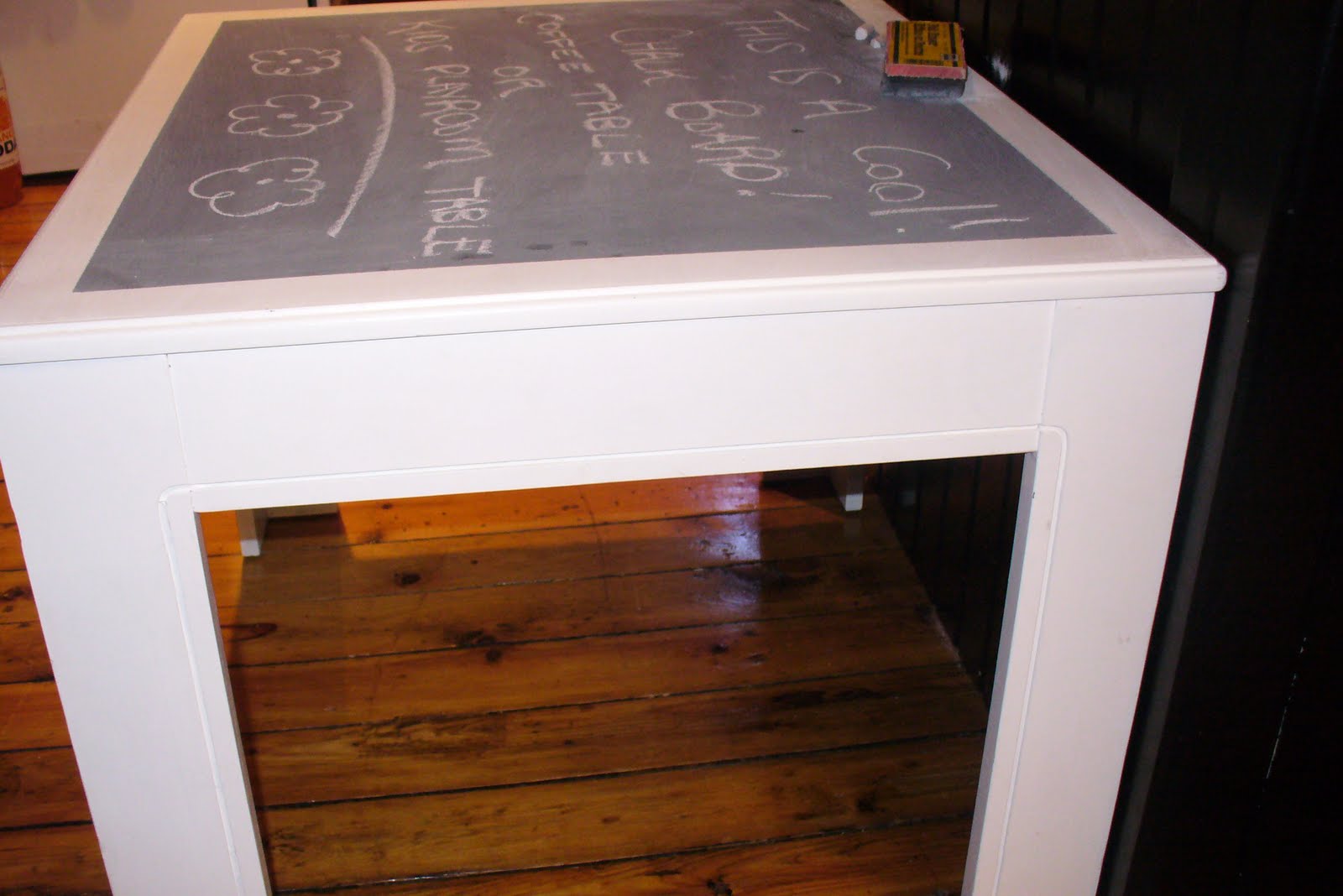 Junque 'N My Trunk: Chalkboard Coffee Table or Kids Playroom Table