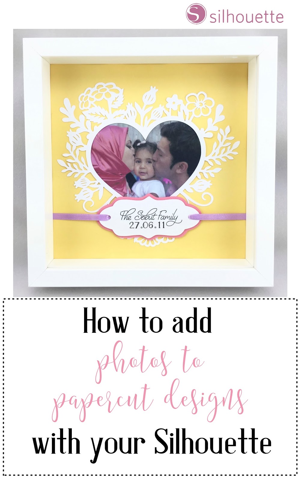 Silhouette UK: Floral Papercut Photo Frame