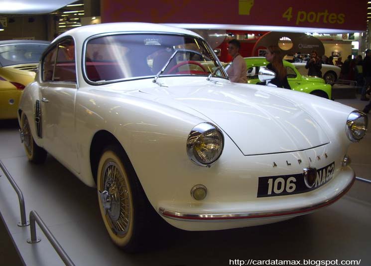 cardatamax-the cars database project forever: Alpine A106 (1955)