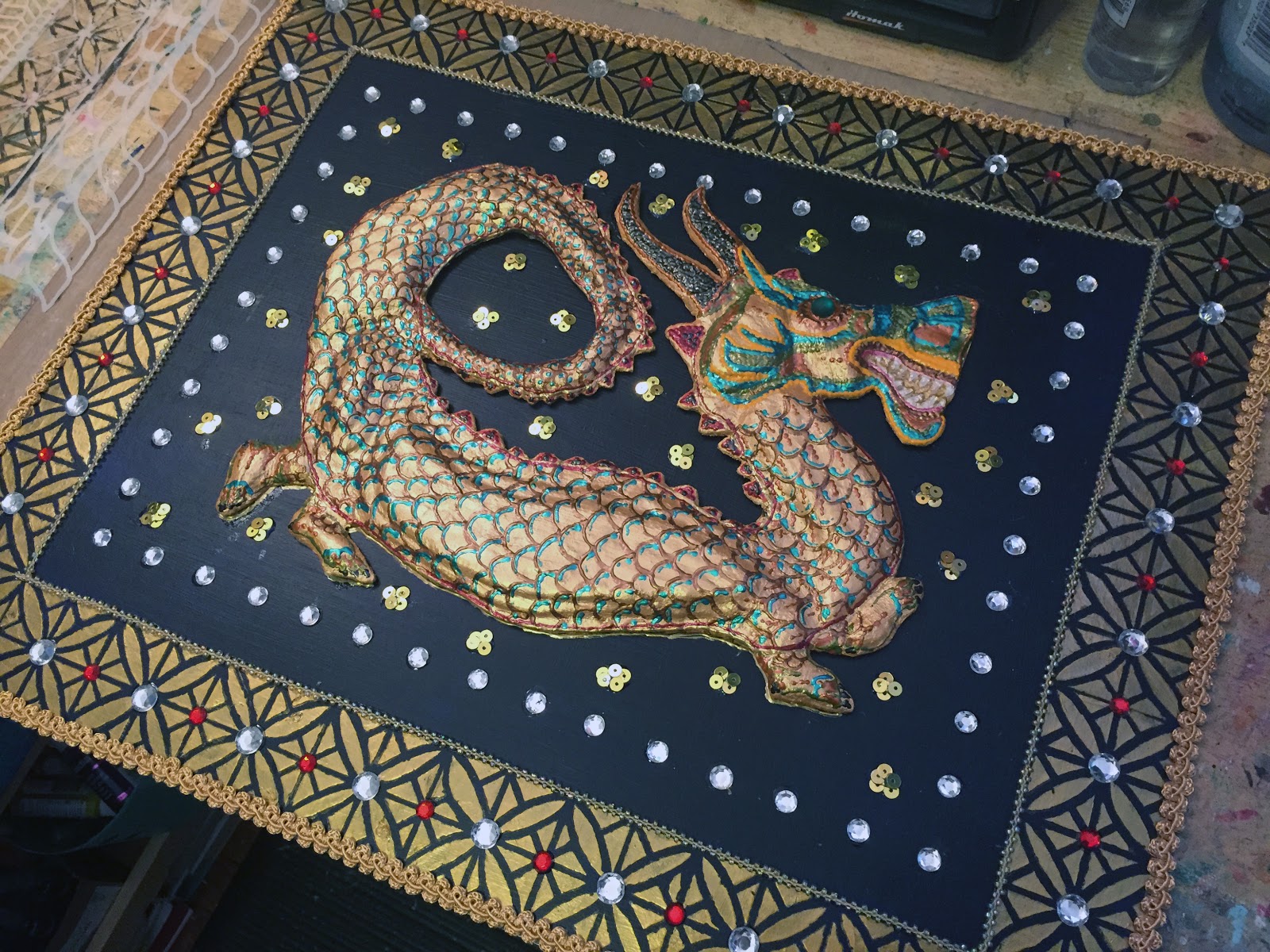 StencilGirl Talk: Make a Mixed Media Kalaga with Stencils