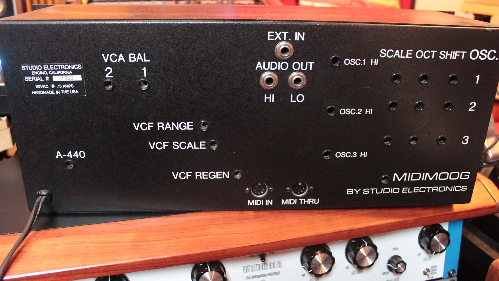 MATRIXSYNTH: MidiMoog with Genuine MOOG Boards SN 1069