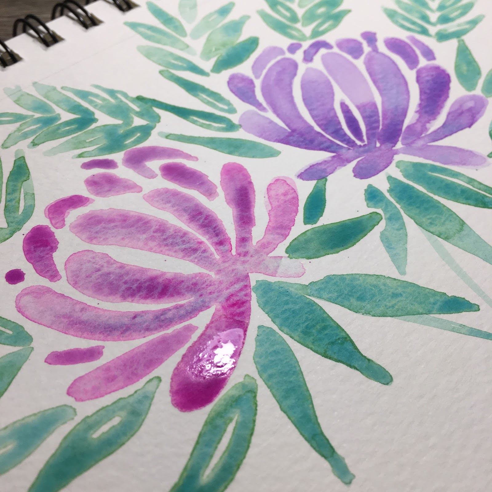 Modern Floral Watercolor 3
