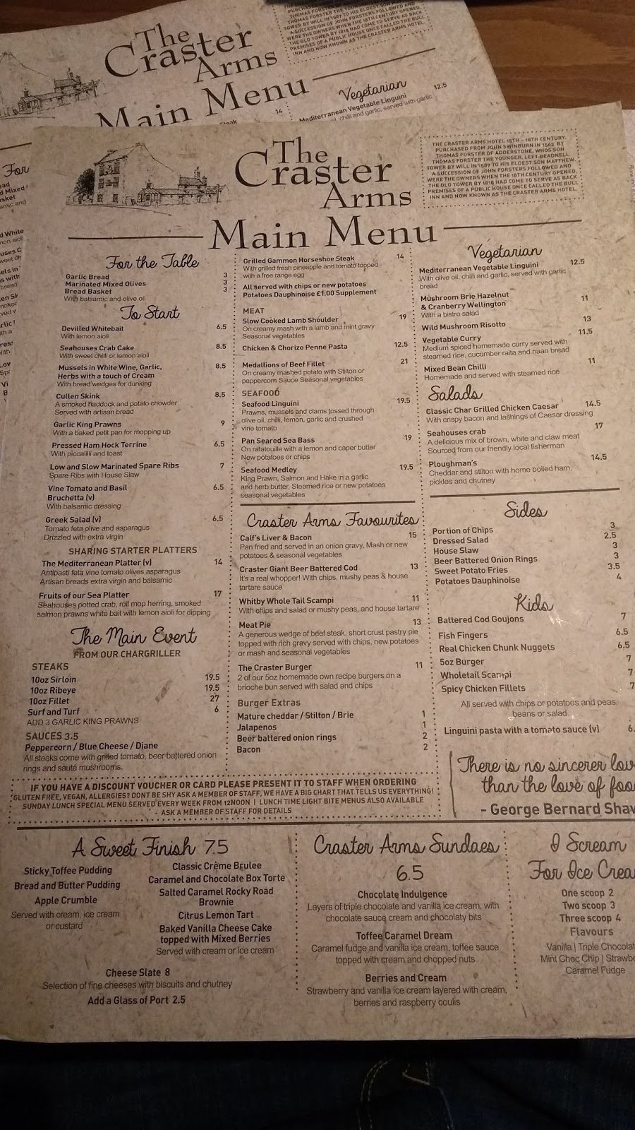 The Secret Diner: The Craster Arms