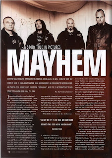 Morbid, Mayhem and more...: Interviews/letters