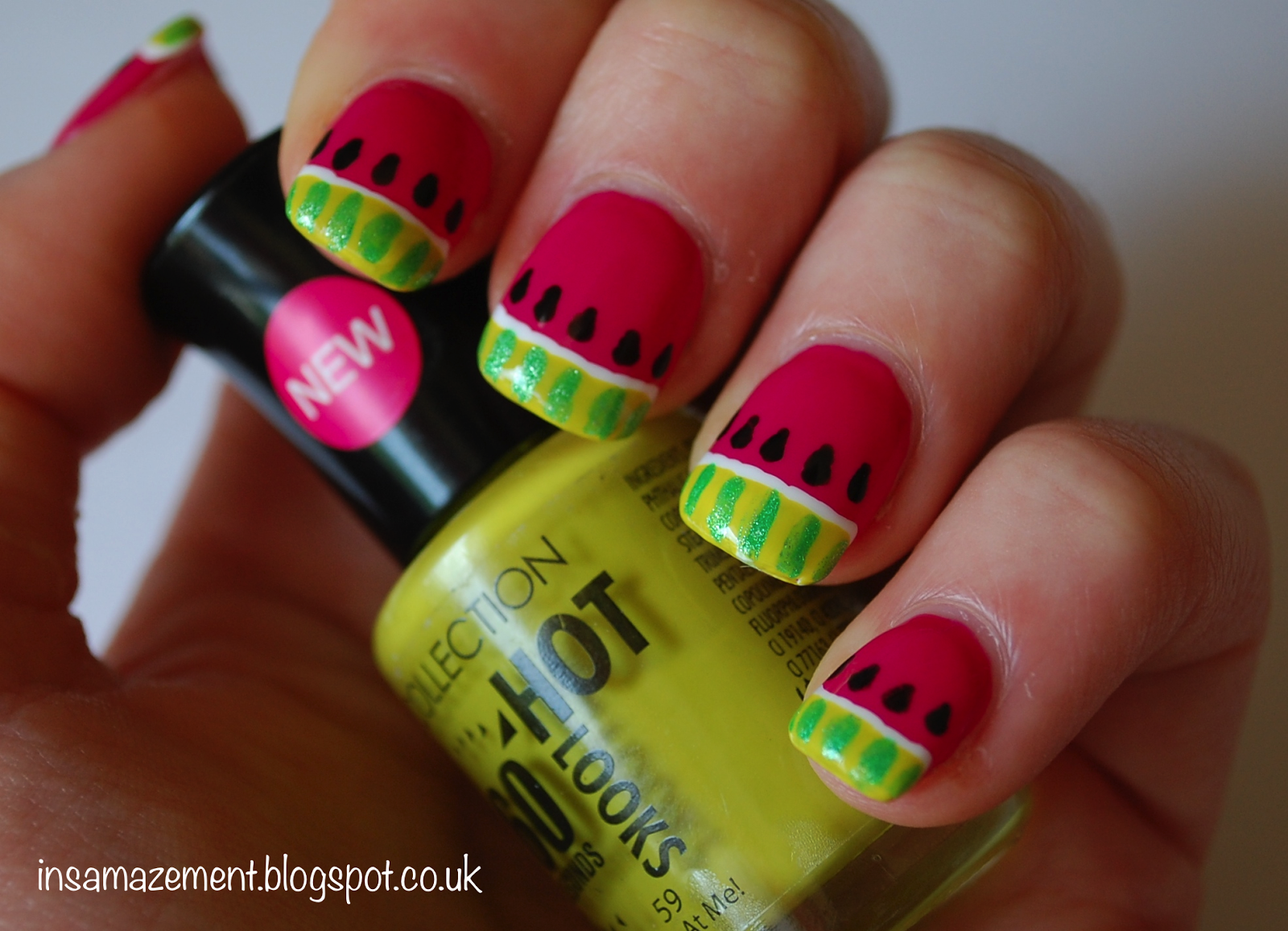 In SAMazement: Watermelon Nail Art Tutorial