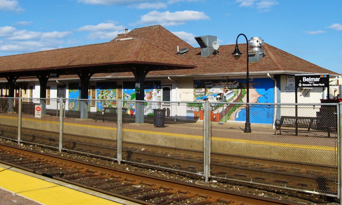 belmar arts council: Train Station Mural part 1