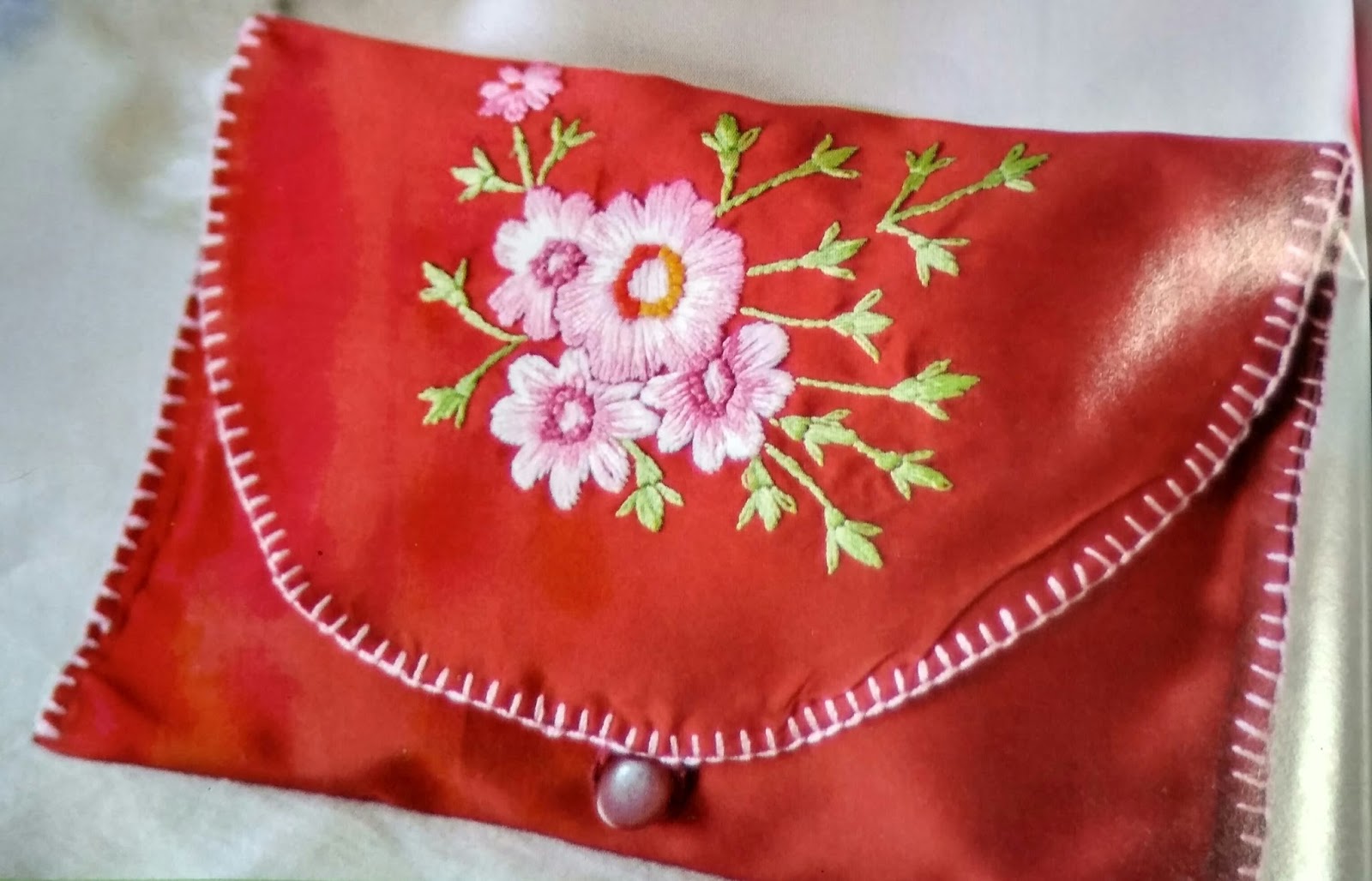 CONTOH HASIL SULAMAN BENANG - Tutorial Sulam Pita