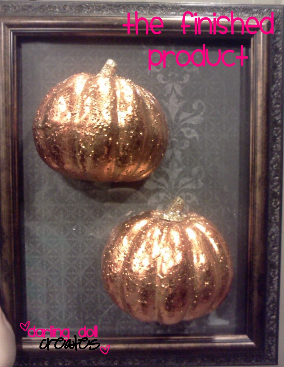 darling doll creates: Framed Pumpkins {Fall Craft}
