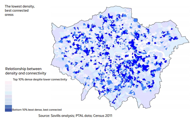 Where could London build more housing? The city's population density ...