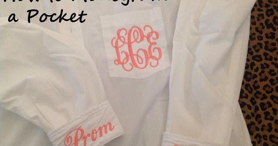 How to Monogram a Pocket