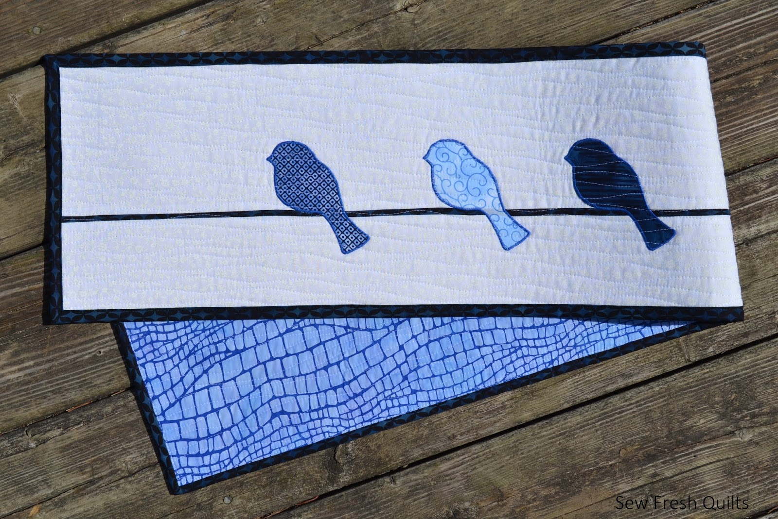 Sew Fresh Quilts: Birds on a Wire