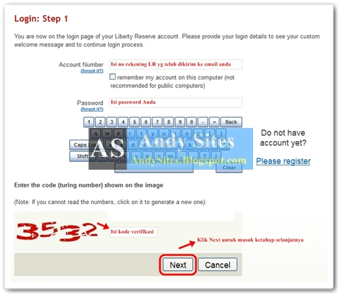 Tutorial Lengkap Cara Mendaftar Liberty Reserve - AndySites