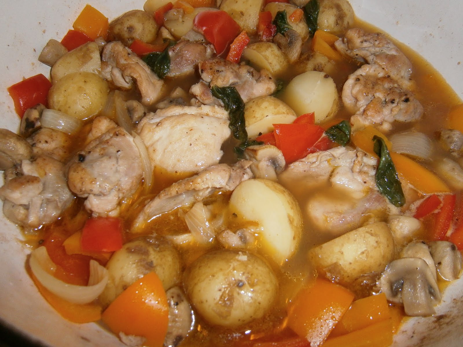 The Diary of an Unaccomplished Cook: Chicken & Basil Stew
