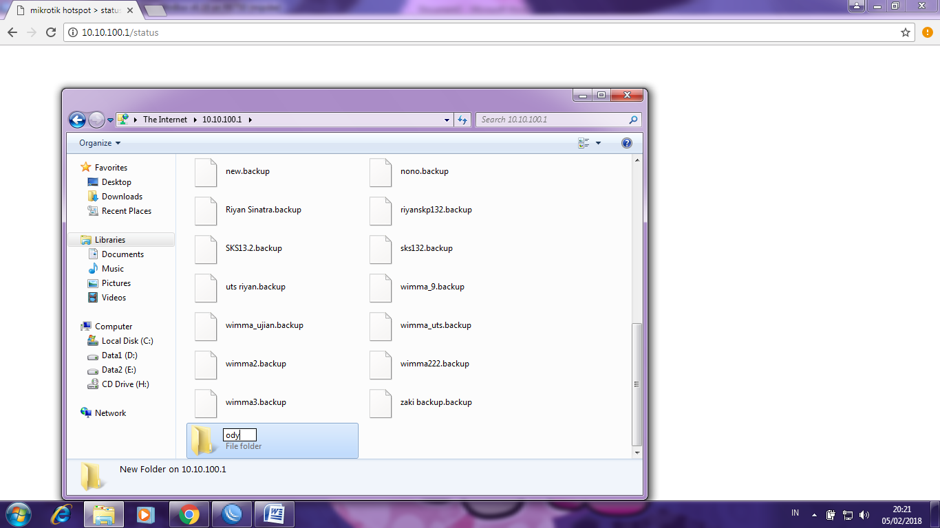 SETTING MIKROTIK DAN UBAH HALAMAN LOGIN