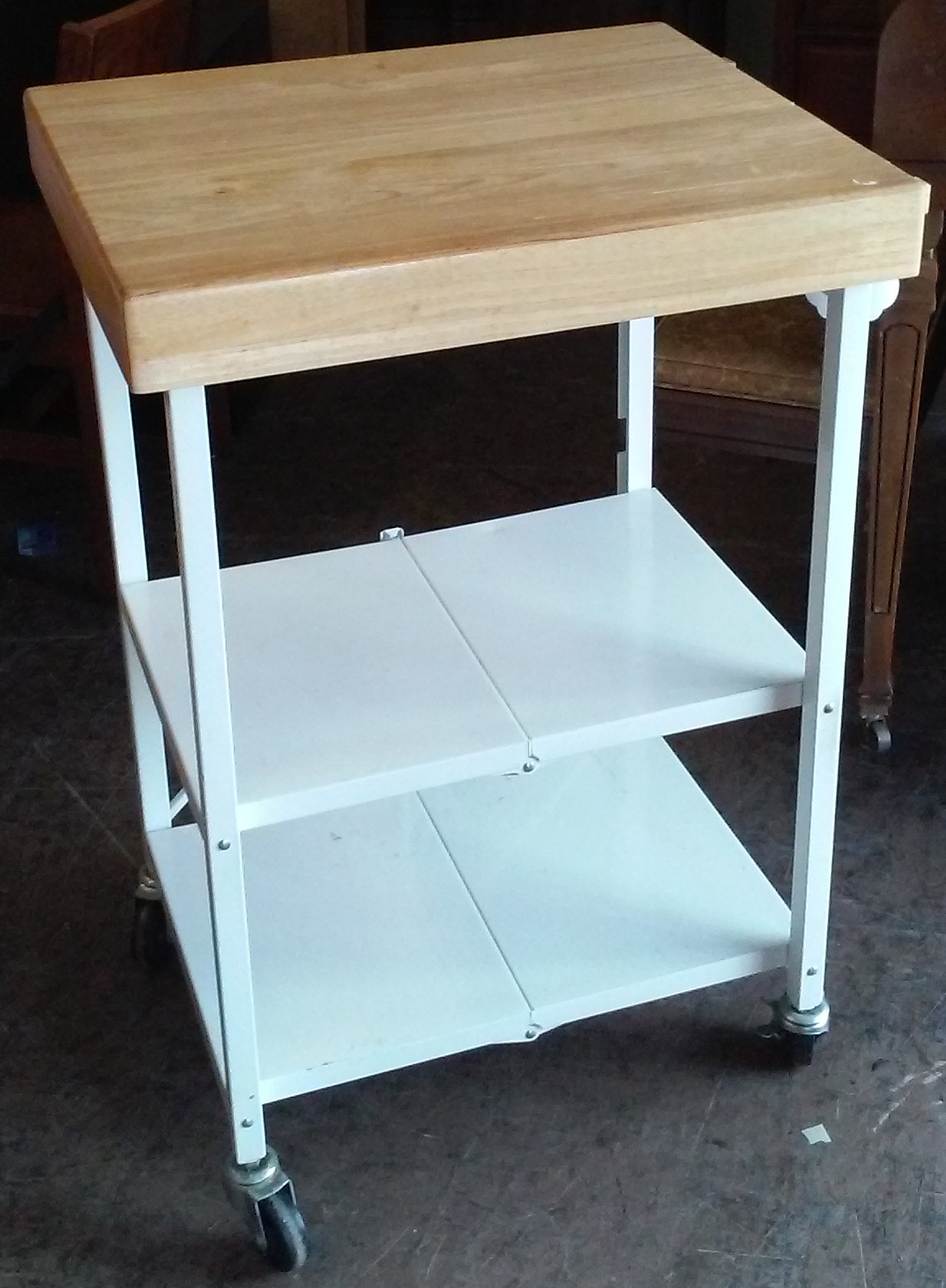 UHURU FURNITURE & COLLECTIBLES: SOLD - Vintage Folding Kitchen Cart - $50