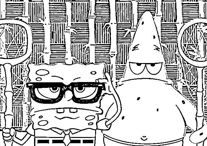 Spongebob Halloween Coloring Pages Printable For Kids