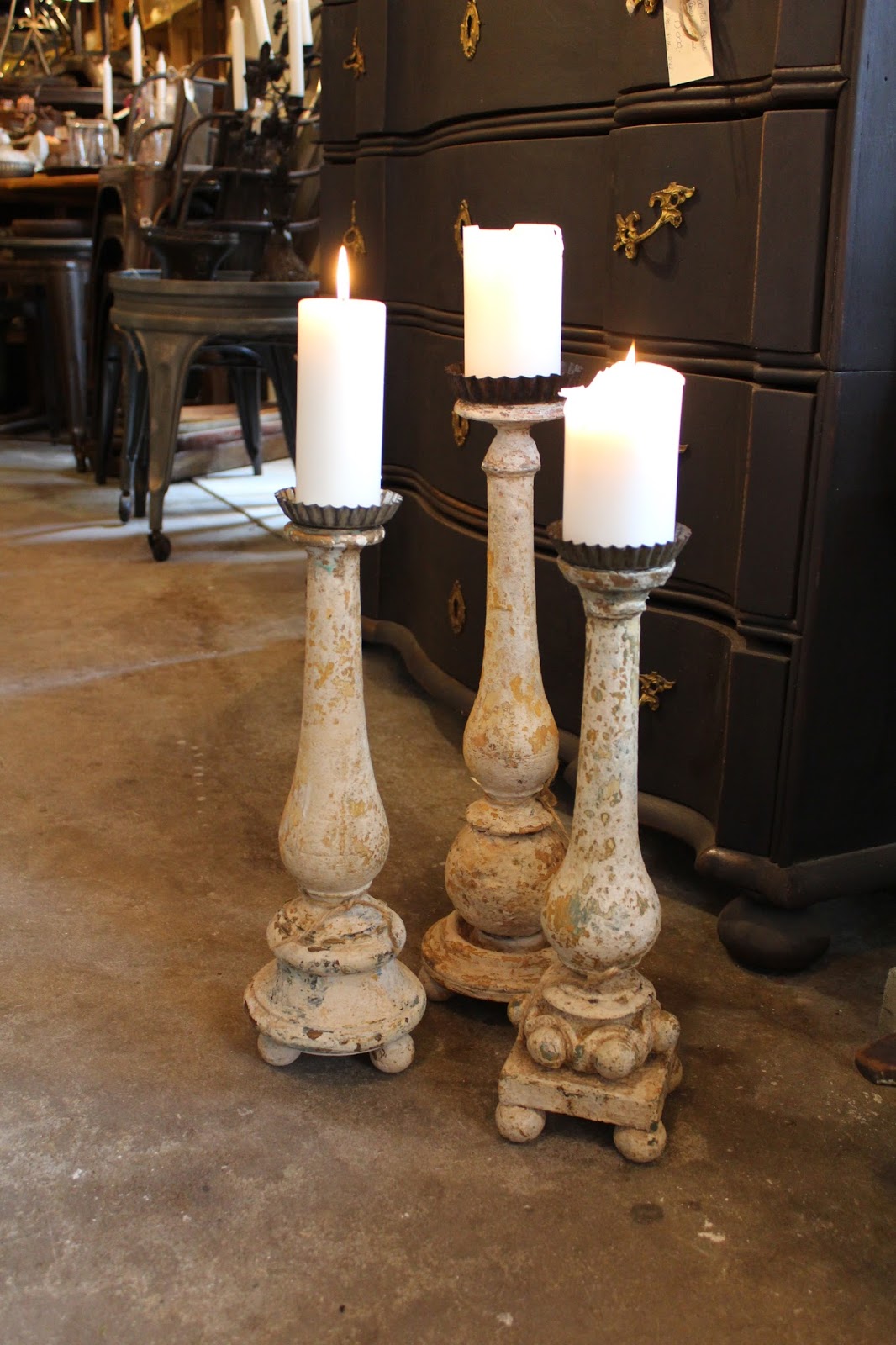 K&Co. Antique: Fine lysestager ...