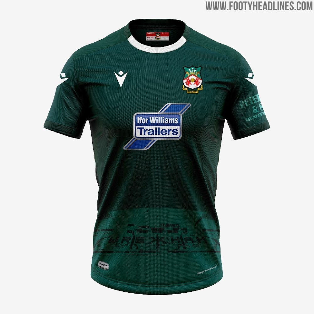Bespoke Macron Wrexham 20-21 Home & Away Kits Revealed - Footy Headlines