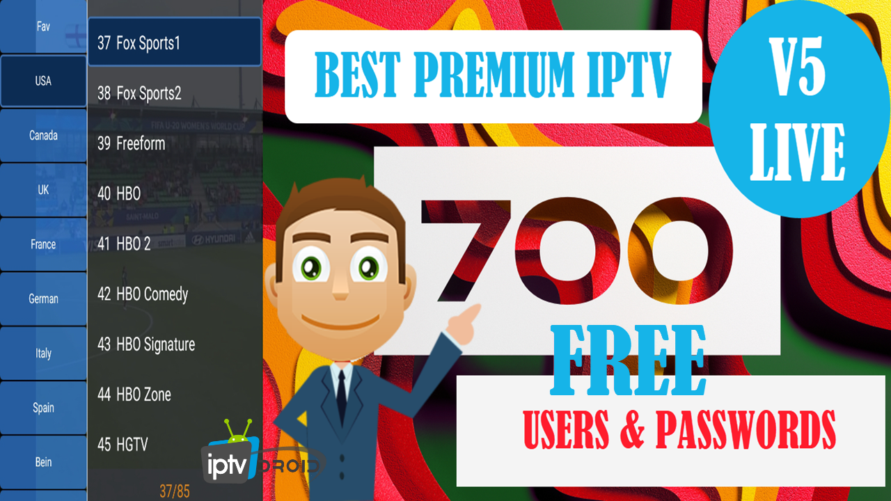 V5LIVE : BEST PREMIUM IPTV TO WATCH BEST PREMIUM CHANNELS + 700 X USERS & PASS NEW ...