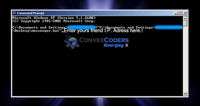 Chat with Friends through MS-DOS Command Prompt | Convex Coders