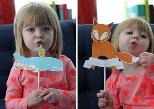 My Owl Barn: Printable Valentine Puppets