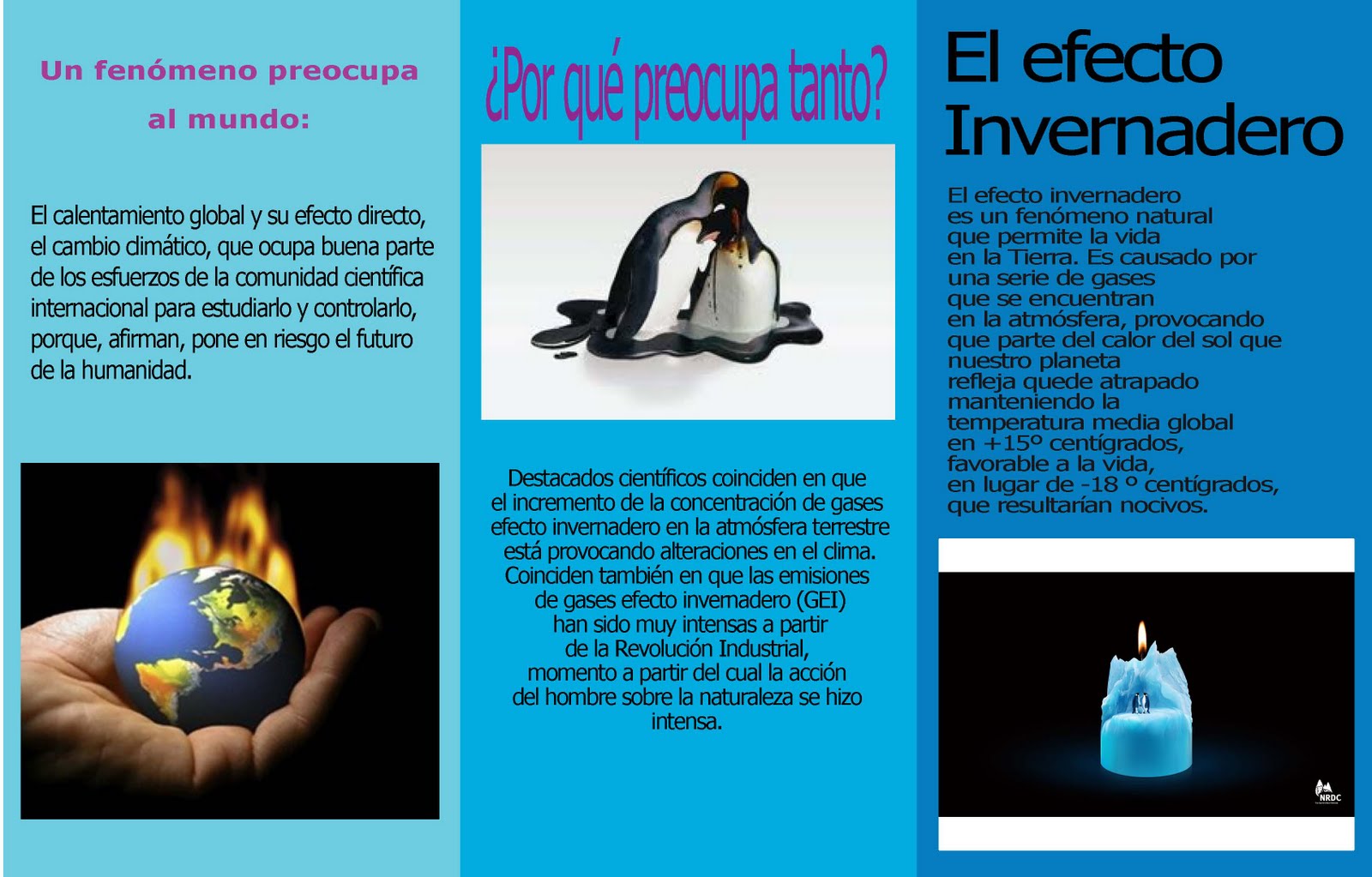 Triptico De Calentamiento Global Mxedusa